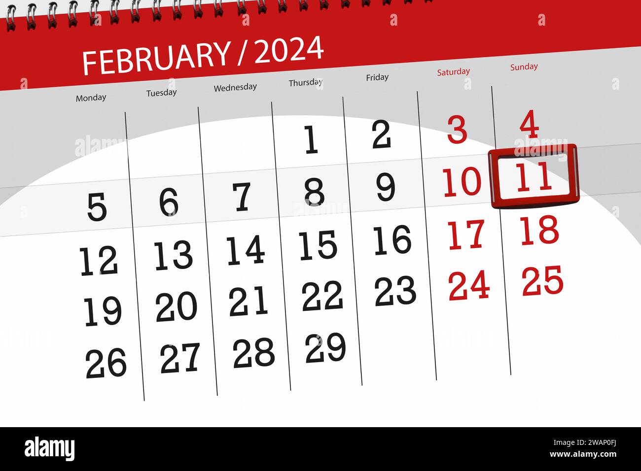 Calendar 2024, deadline, day, month, page, organizer, date, February ...