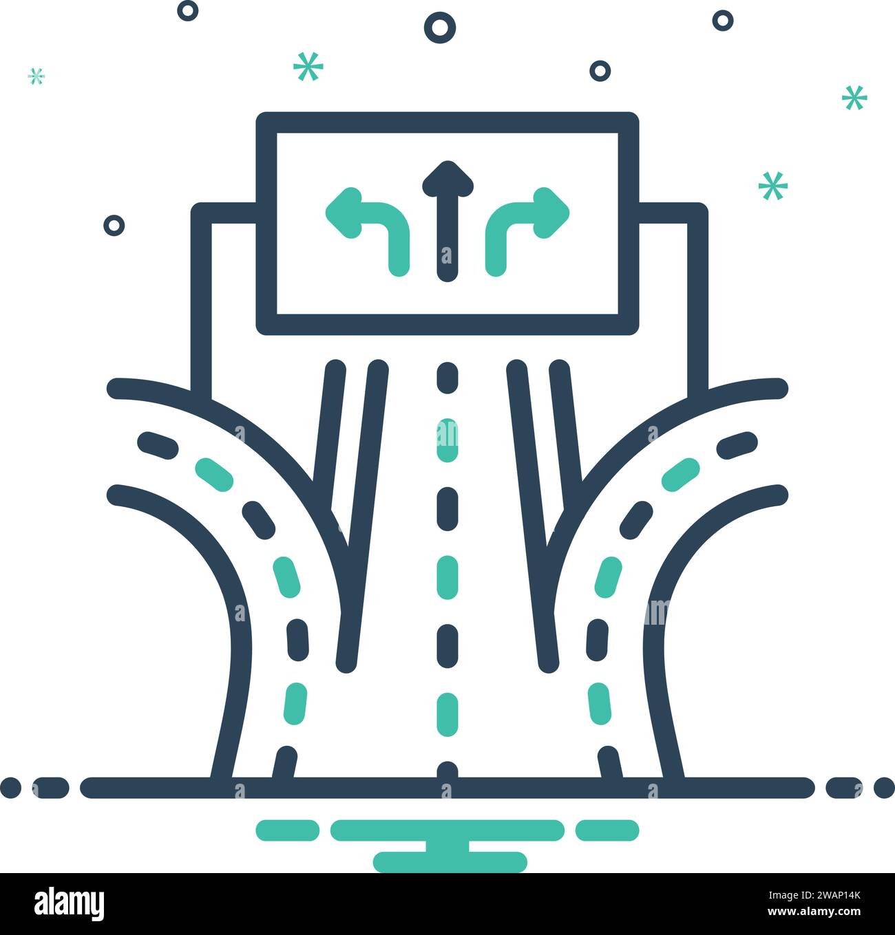 Icon for ways; path Stock Vector Image & Art - Alamy