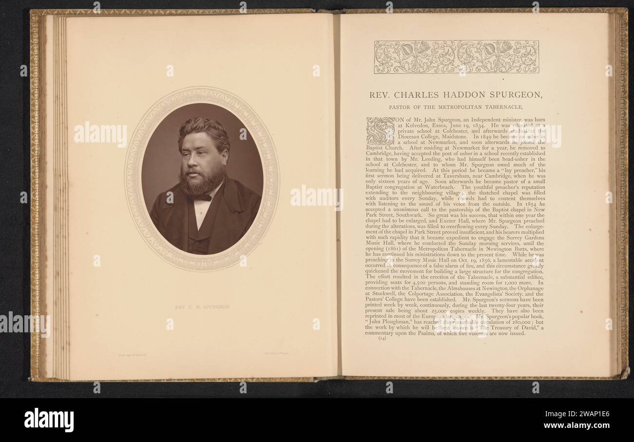C h spurgeon hi-res stock photography and images - Alamy