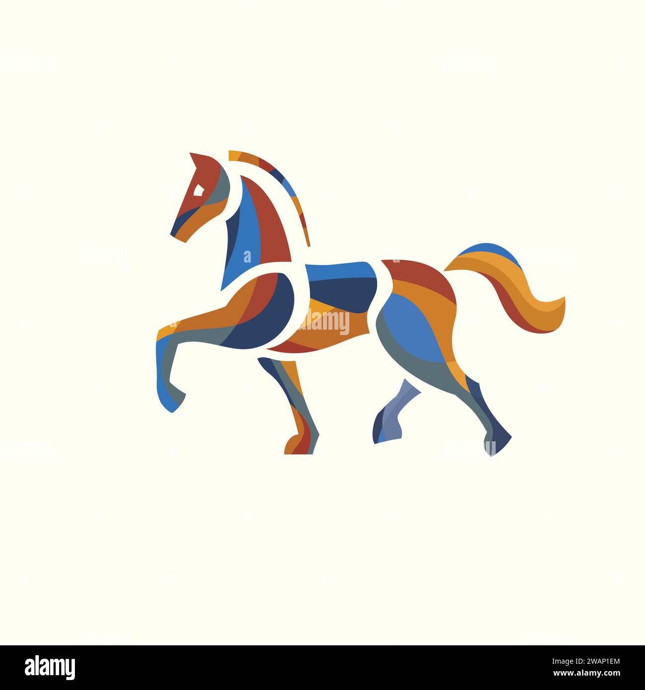 Horse logo with colorful style design vector template Stock Vector ... Horse logo with colorful style design vector template Stock Vector ...