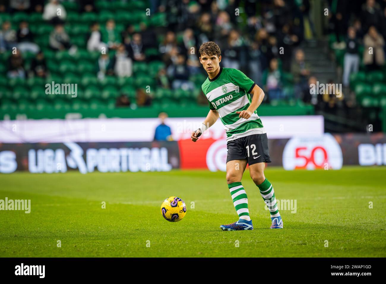 Lisbon, Portugal. 05th Jan, 2024. Eduardo Quaresma of Sporting CP in ...