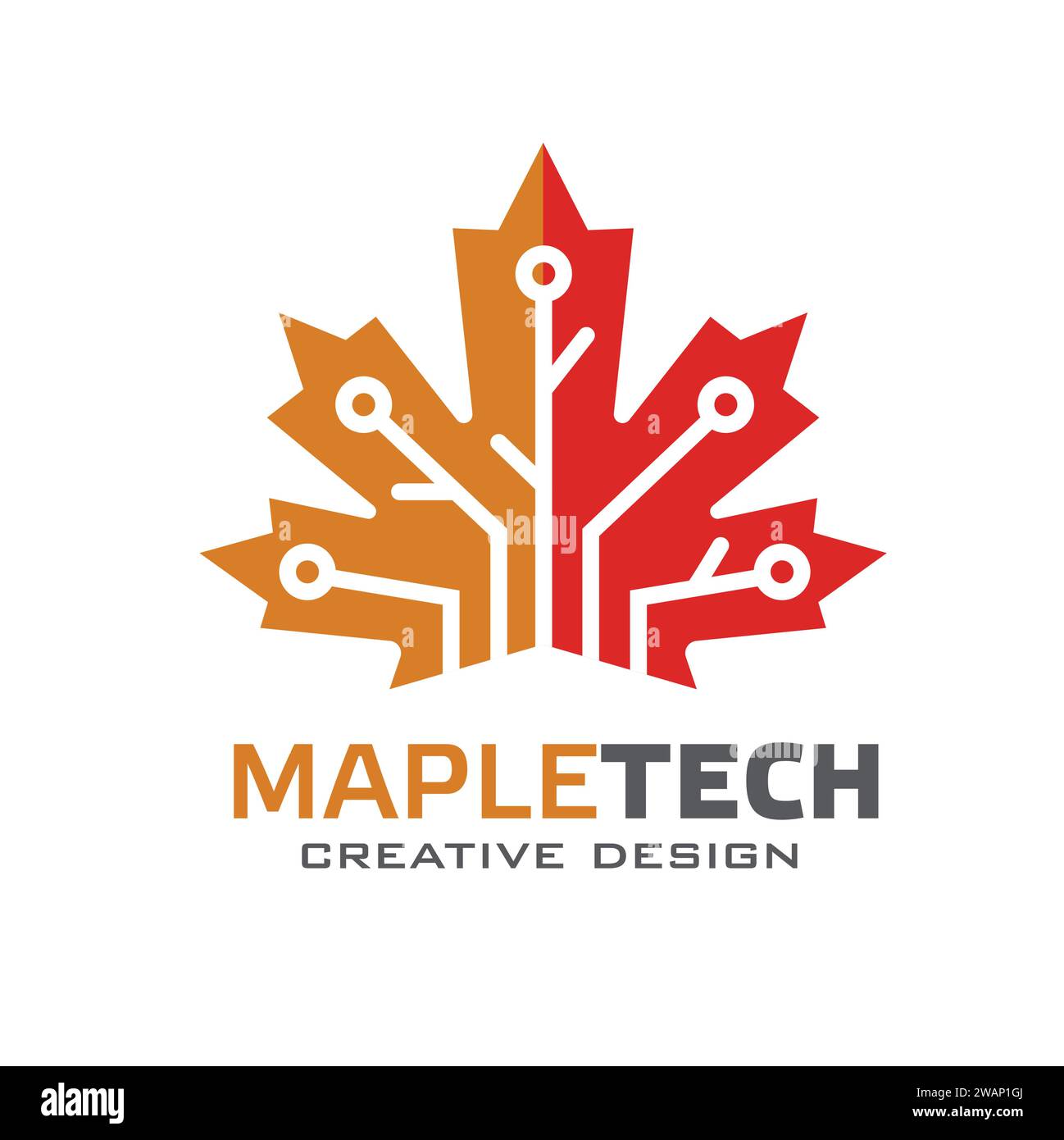 Canada tech vector logo design. Digital media vector logo template ... Canada tech vector logo design. Digital media vector logo template ...