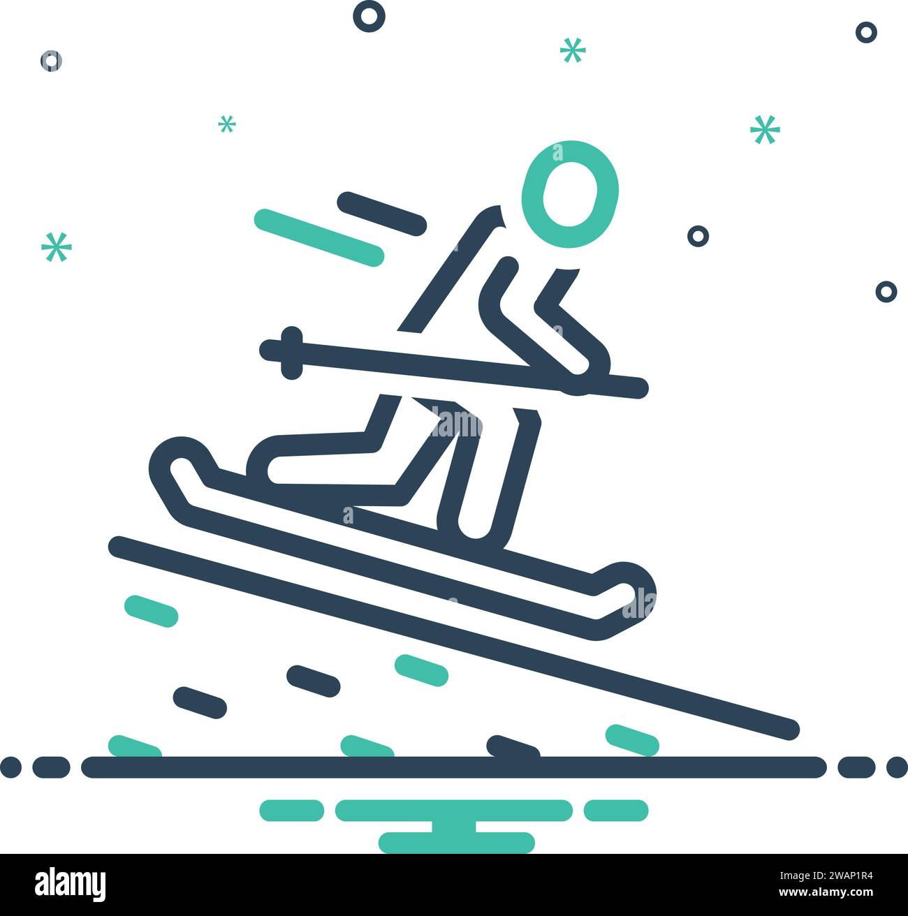 Icon for skiing,sliding Stock Vector Image & Art - Alamy