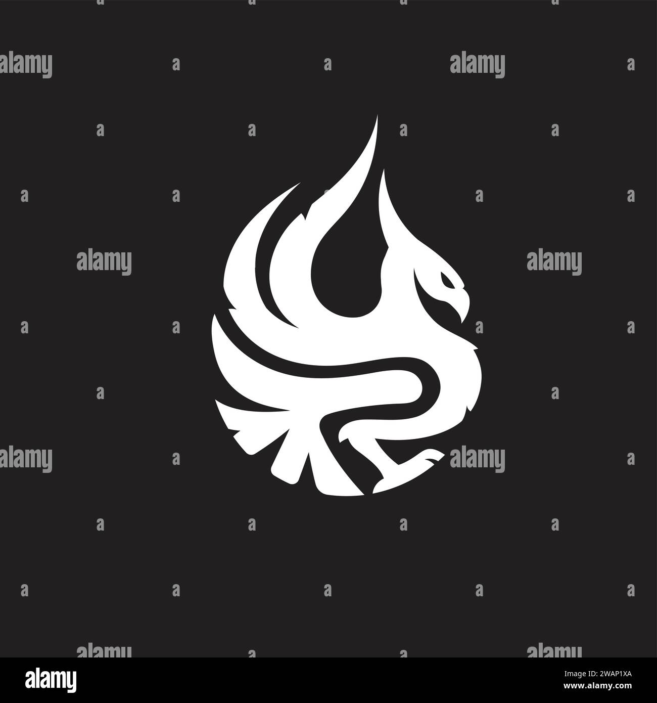 creative simple phoenix bird circle logo concept Stock Vector Image & Art - Alamy
