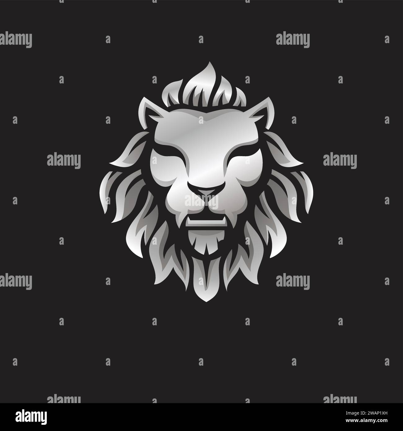 Silver lion hi-res stock photography and images - Alamy