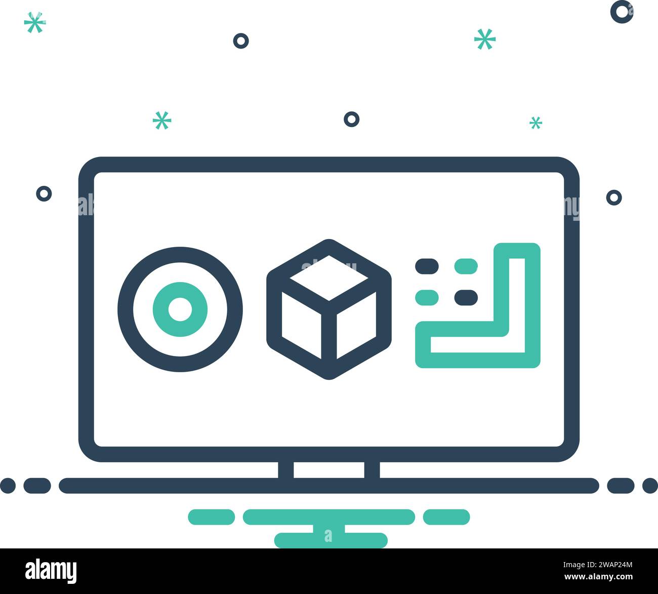 Cuboid design Stock Vector Images - Alamy