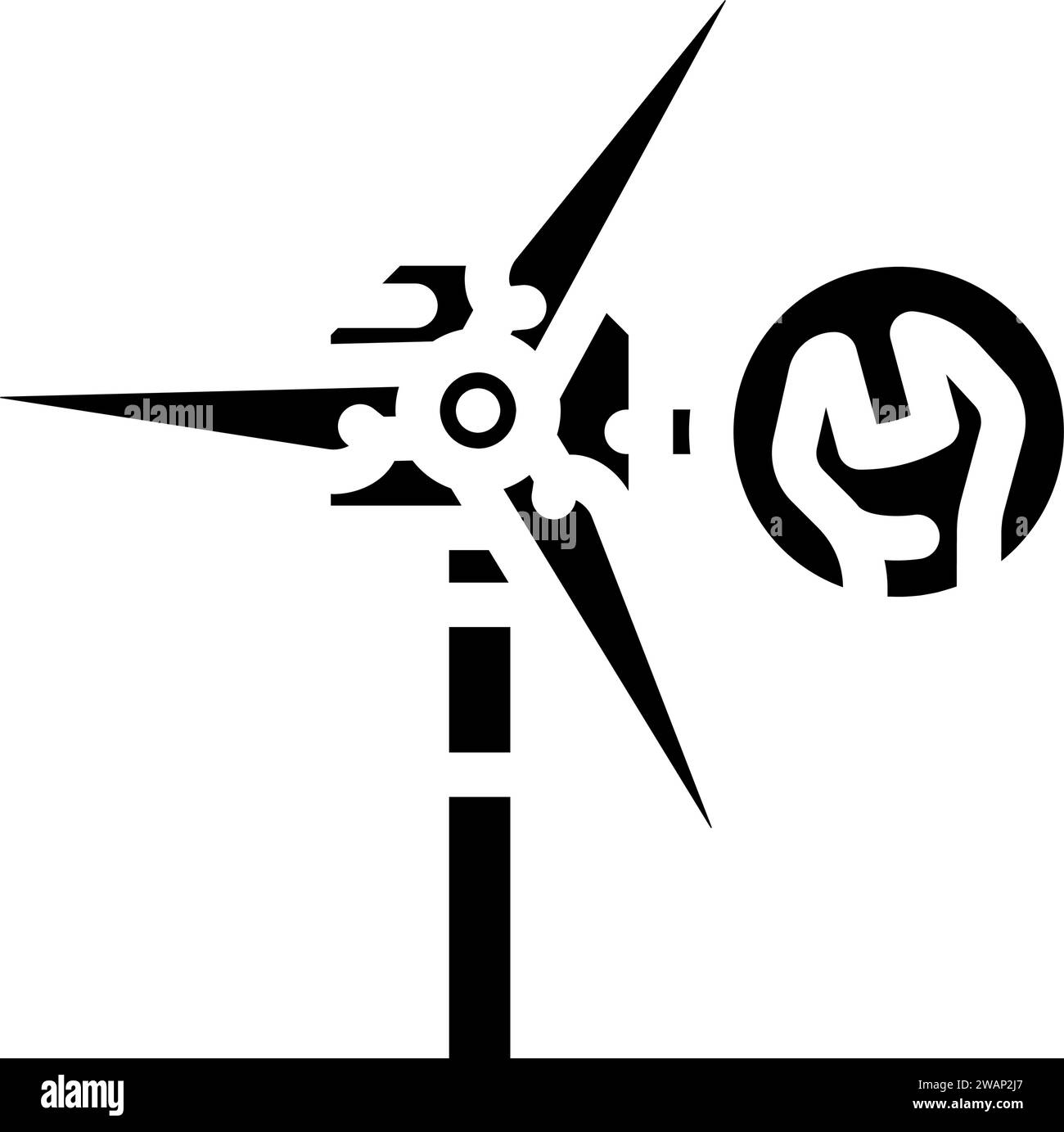 turbine maintenance glyph icon vector illustration Stock Vector Image ...
