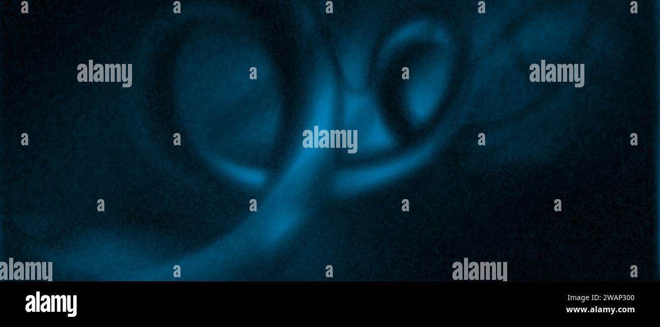 A blue spiral on a dark gradient background. A red, sinuous glow. Noisy ...