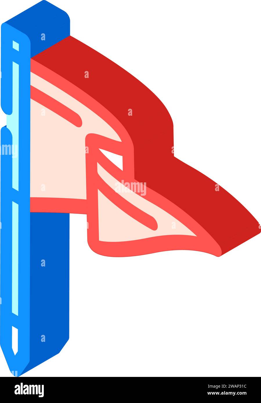 flag pointer map location isometric icon vector illustration Stock Vector Image & Art - Alamy