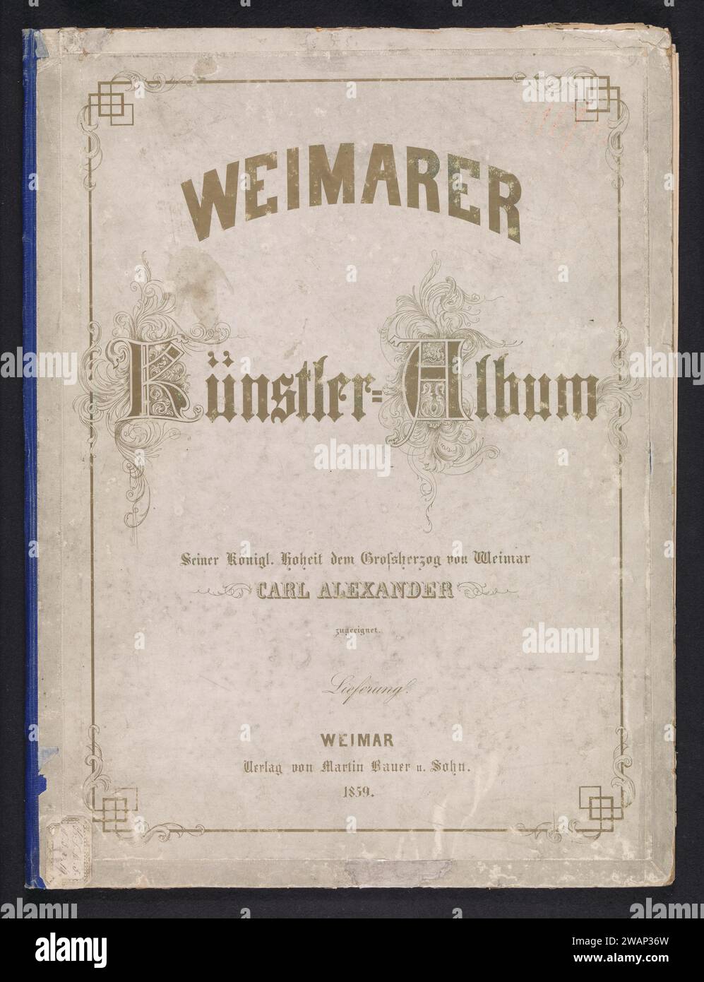 Weimar artist album, 1859 portfolio paper. photographic support ...