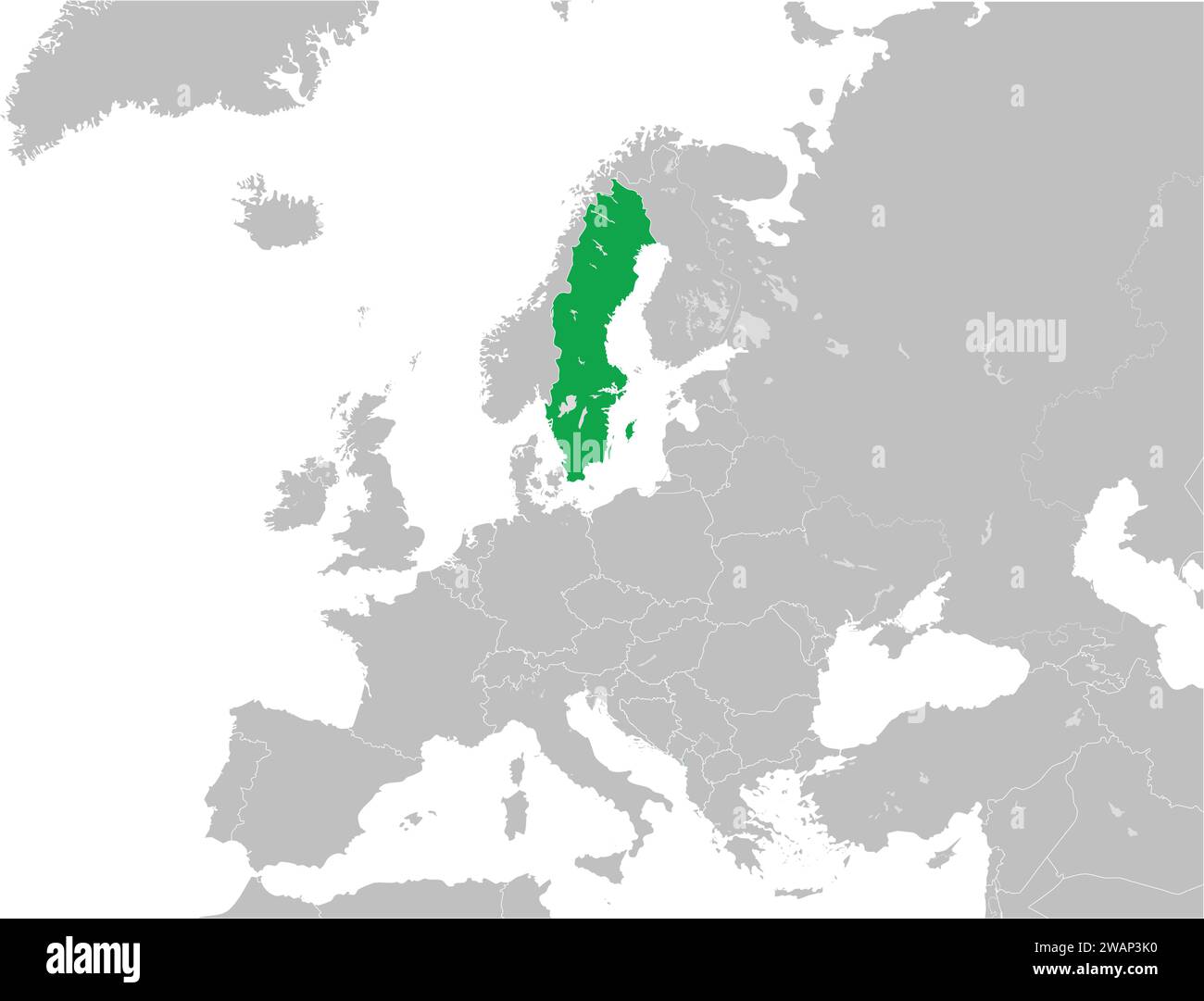 Location map of the KINGDOM OF SWEDEN, EUROPE Stock Vector Image & Art ...