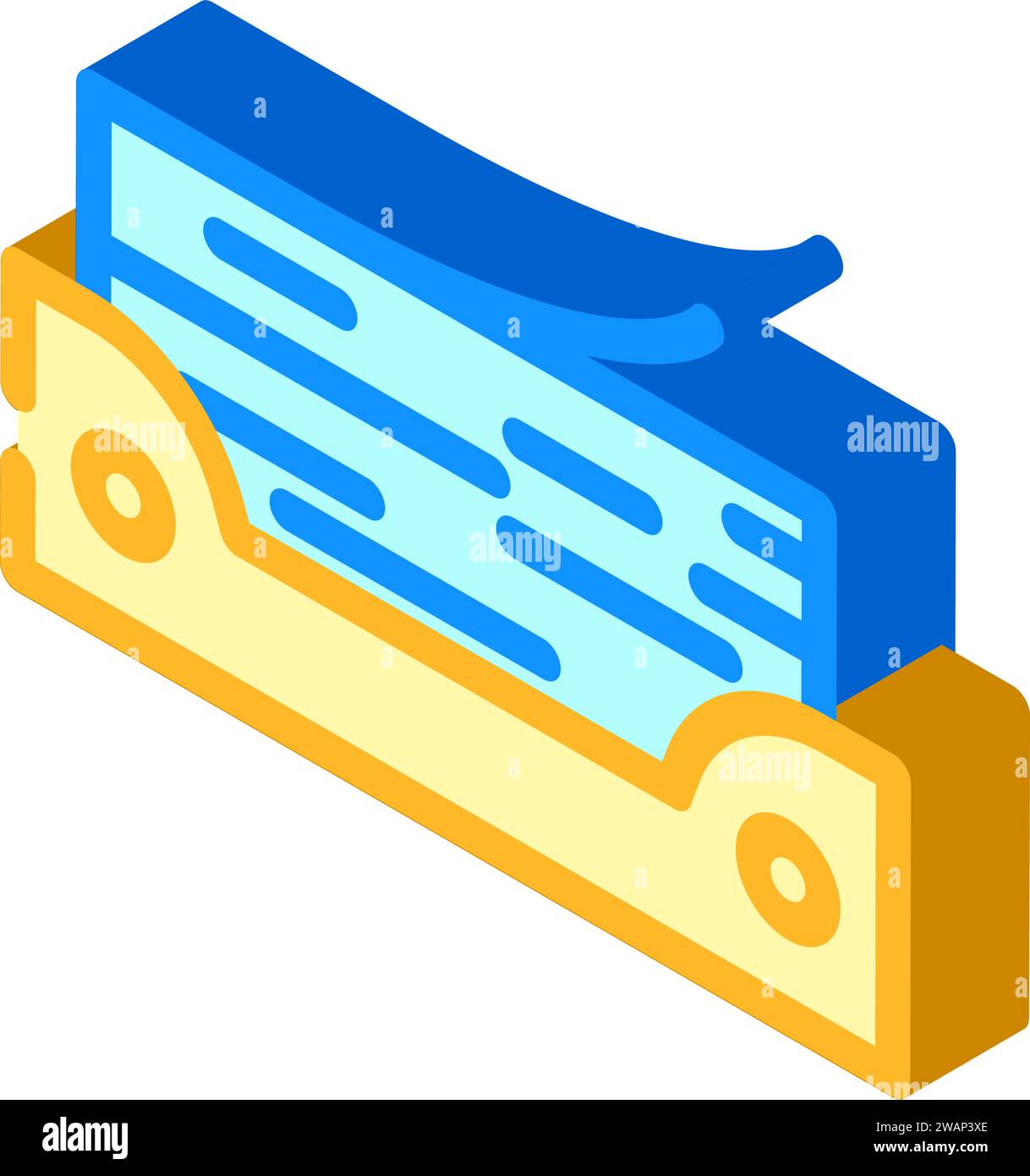 stack folded paper towels isometric icon vector illustration Stock ...