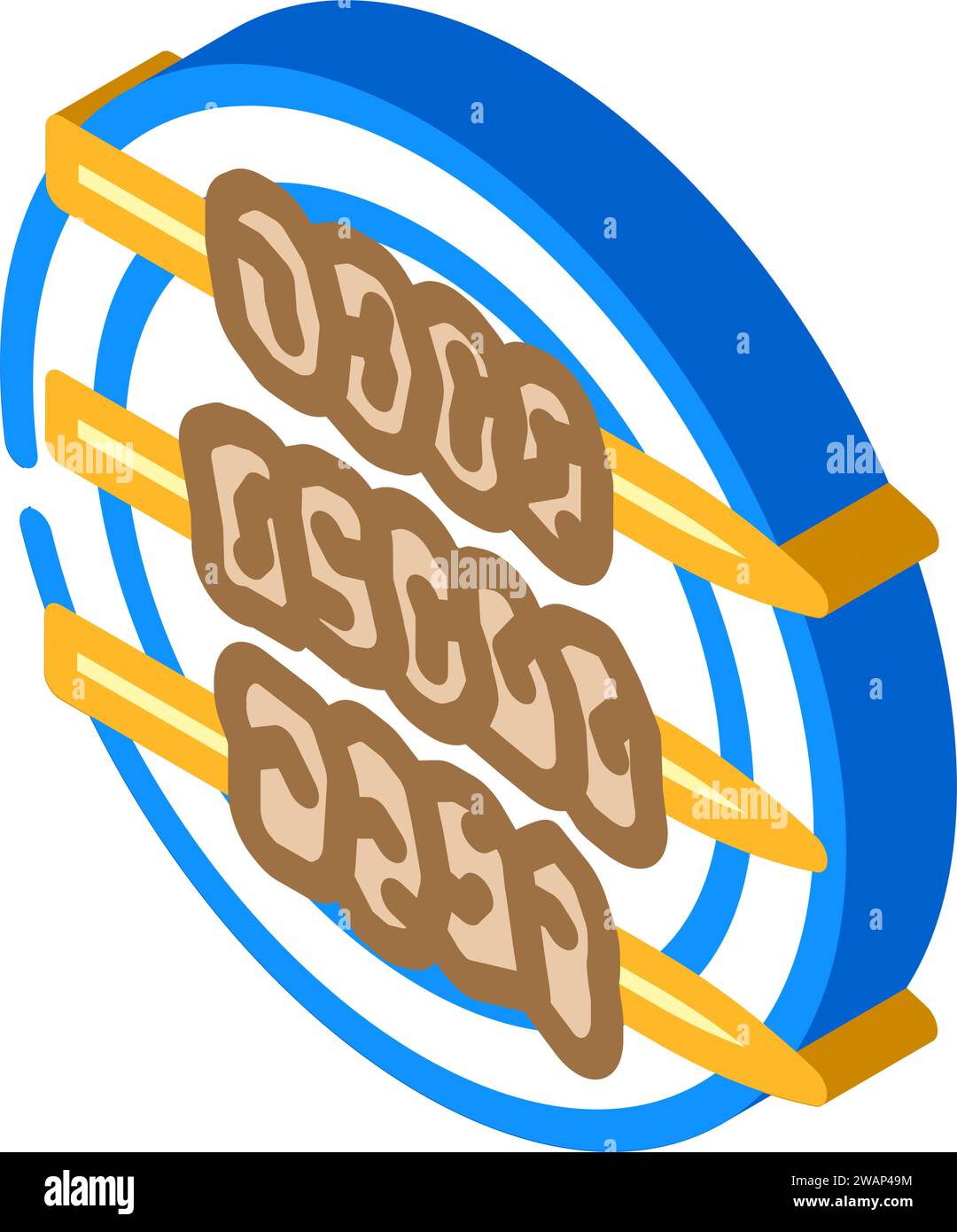 pinchos spanish cuisine isometric icon vector illustration Stock Vector ...