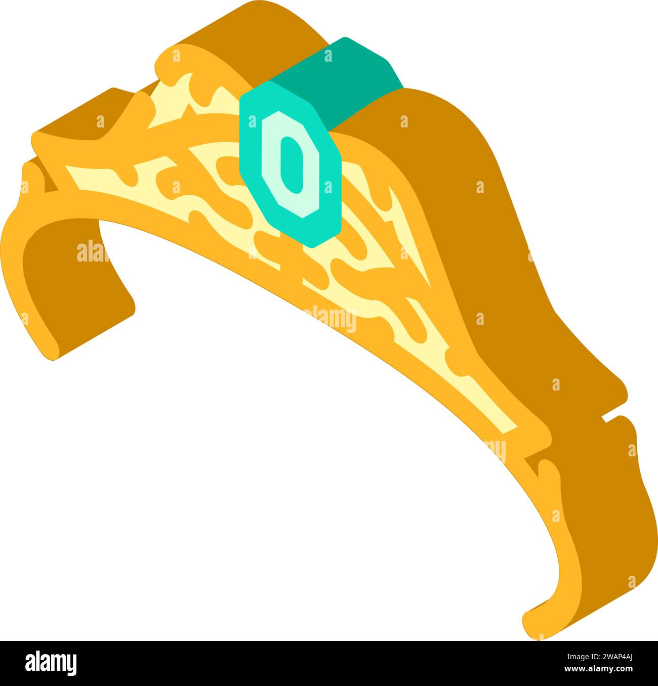 tiara jewelry isometric icon vector illustration Stock Vector Image ...