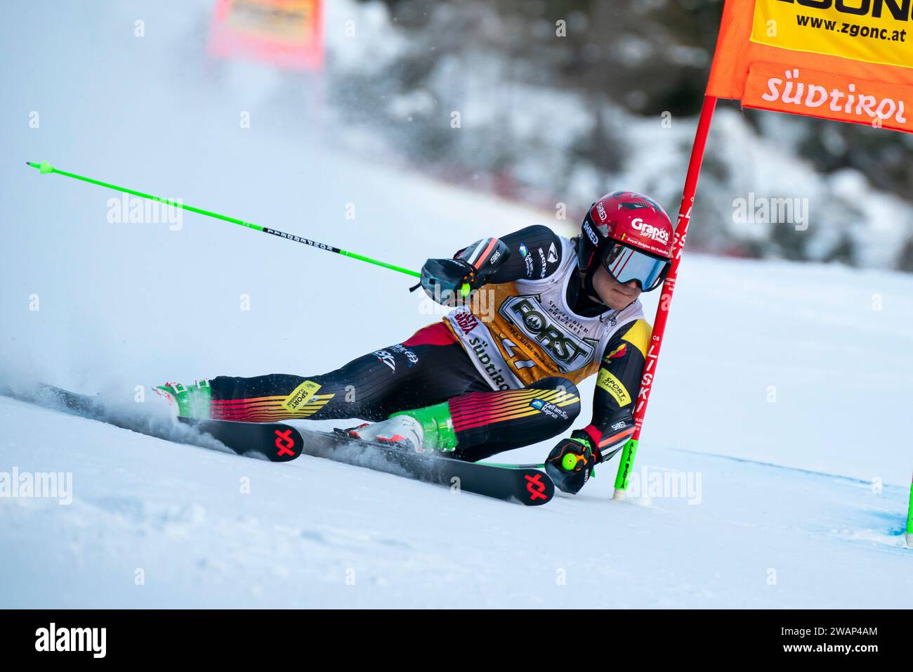 Alta Badia, Italy 17 December 2023. MAES Sam (BEL) competing in the ...