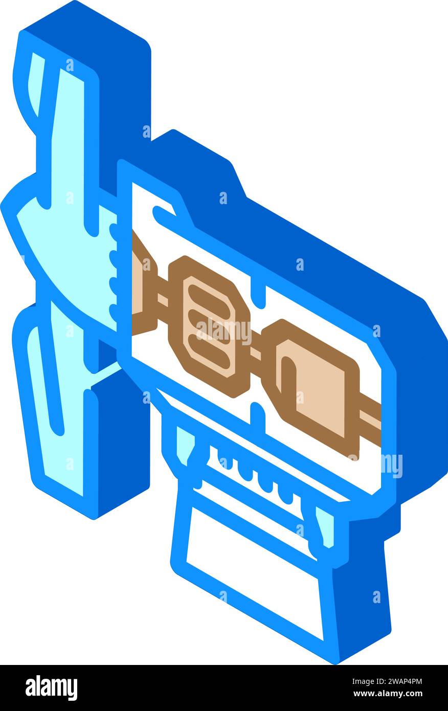 turbine construction wind isometric icon vector illustration Stock ...