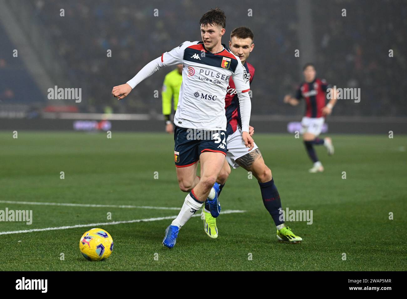 Bologna, Italy. 05th Jan, 2024. Morten Frendrup (GenoaCFC) in action ...