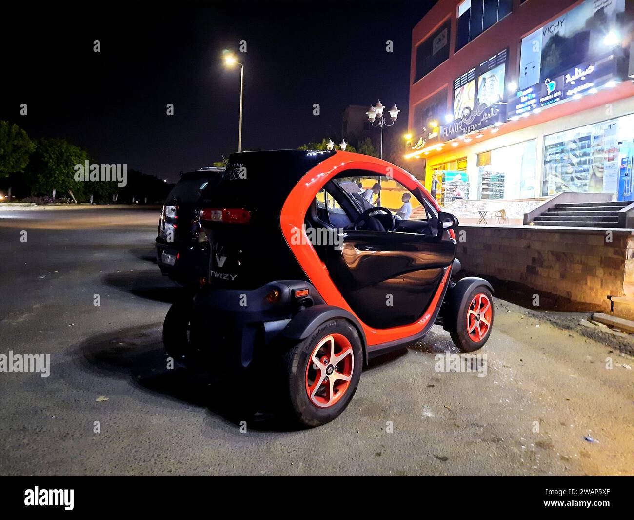 Cairo, Egypt, October 12 2023: The Renault Twizy, a two-seat electric microcar designed and ...