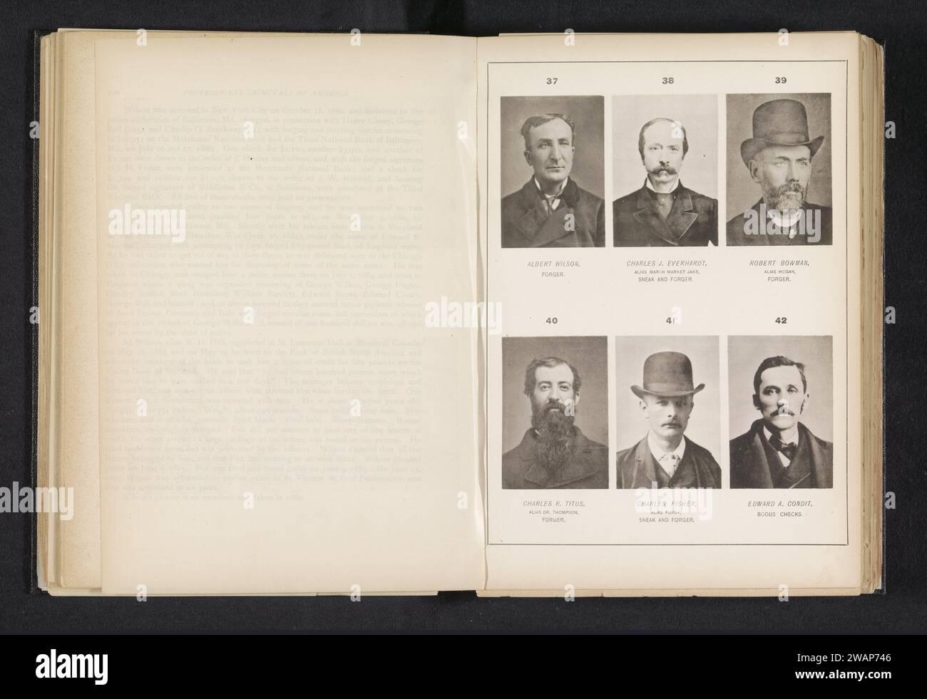 Six portraits of counterfeiters, Anonymous, c. 1881 - in or before 1886 ...