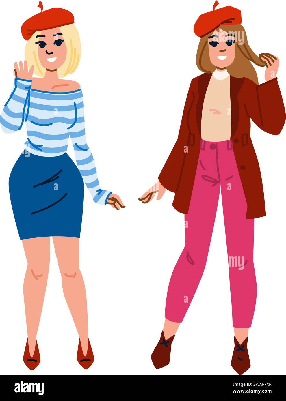 beauty french woman vector Stock Vector Image & Art - Alamy