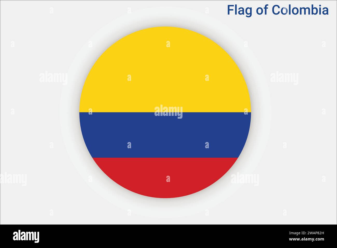 High detailed flag of Colombia. National Colombia flag. South America ...