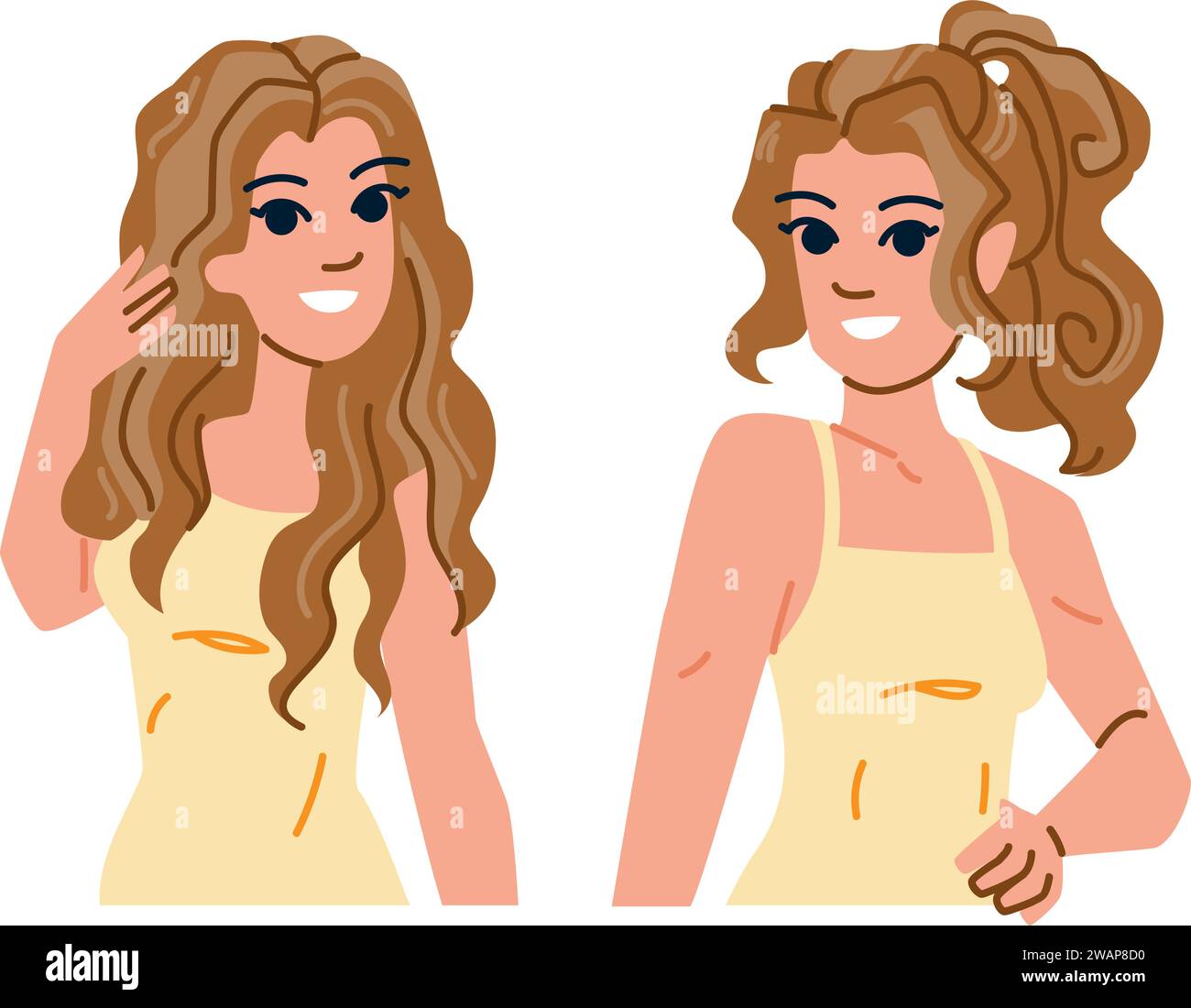 model hairstyle woman vector Stock Vector Image & Art - Alamy