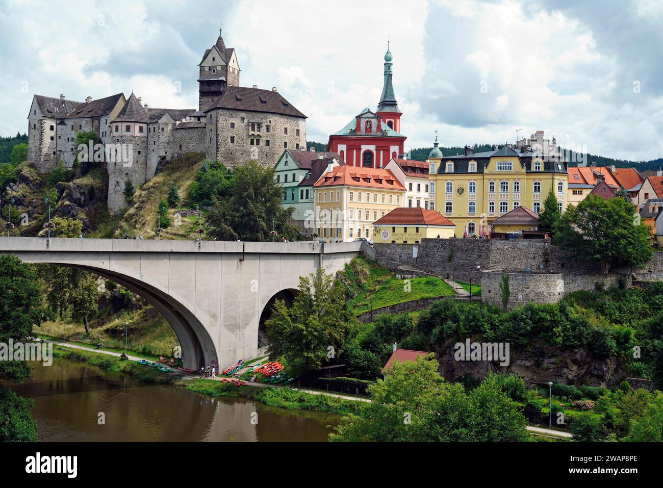 Castle, Loket, district, Sokolov, region, Karlovarsky kraj, Czech ...