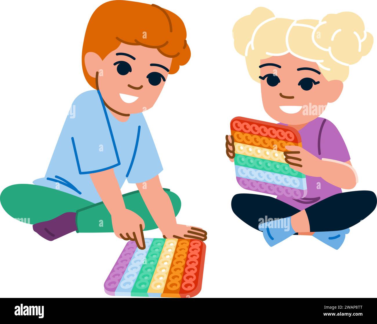 pop kid fidget toy vector Stock Vector Image & Art - Alamy