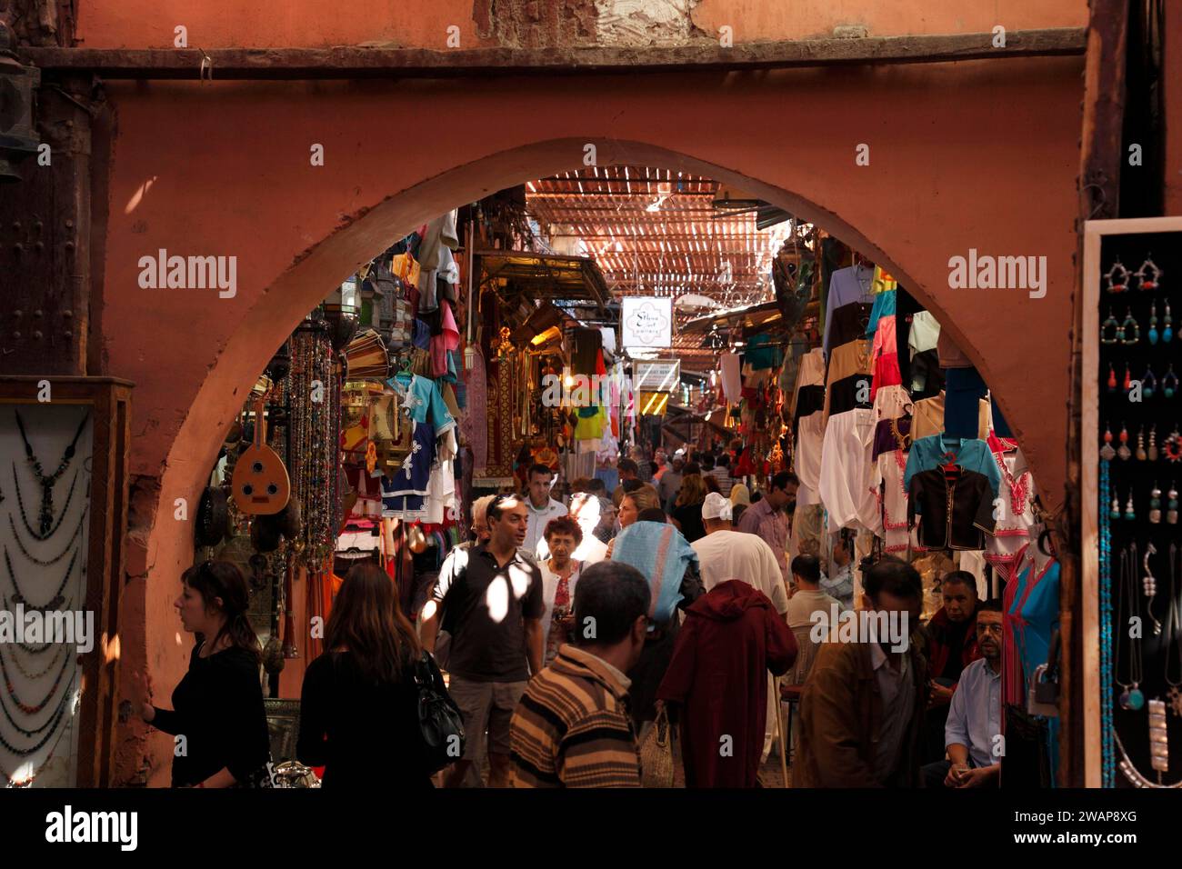 In the souk of Marrakech, Morocco, Africa Stock Photo - Alamy