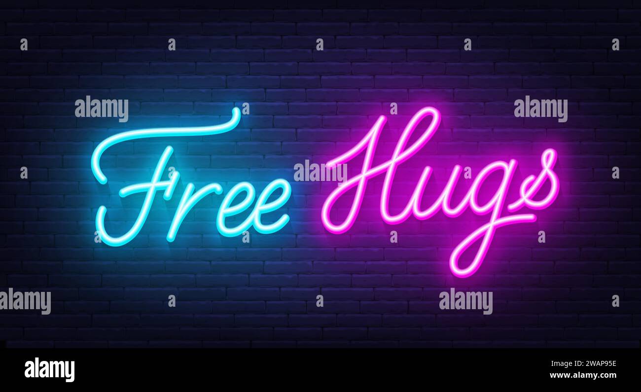 Free hugs sign Stock Vector Images - Alamy