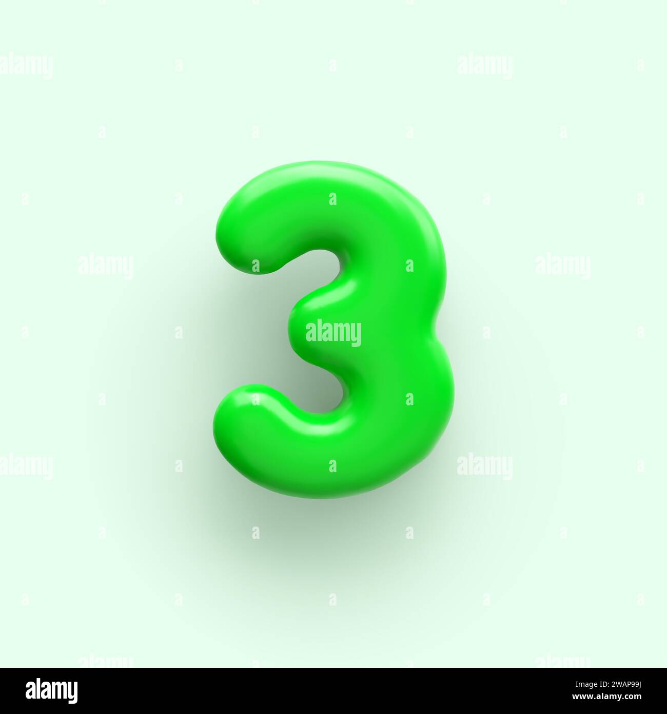 Green number on plastic Stock Vector Images - Alamy