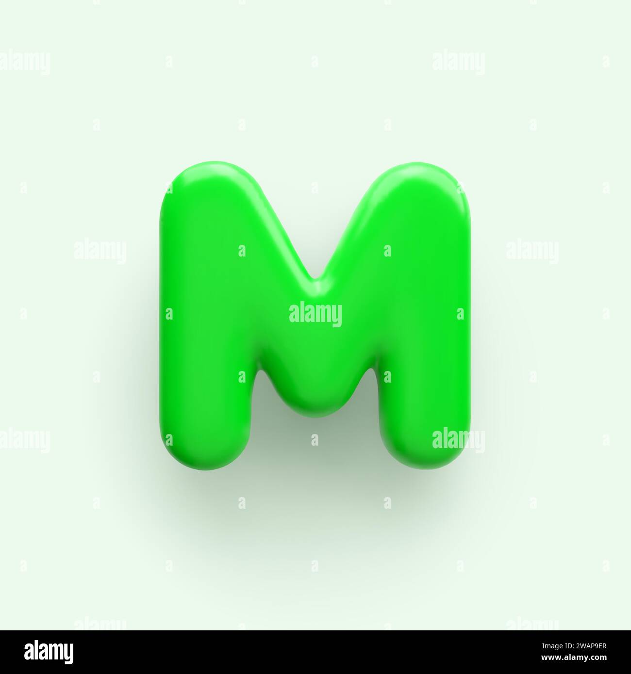 Green letter m hi-res stock photography and images - Alamy