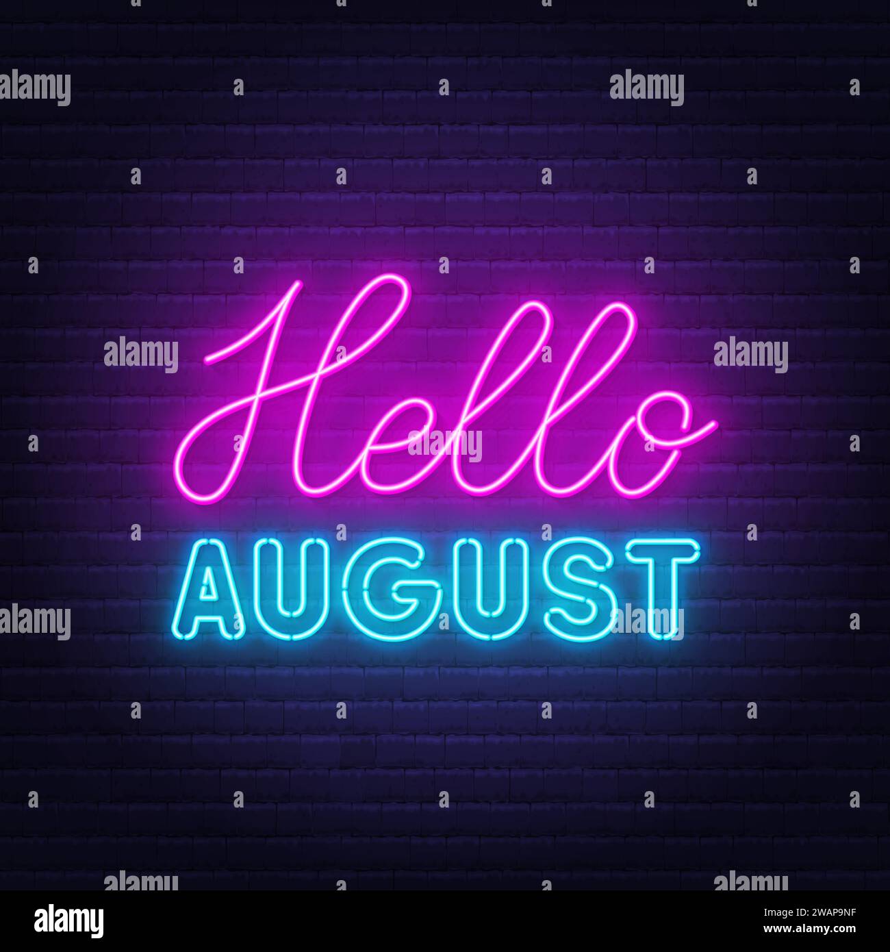 Hello august hi-res stock photography and images - Alamy