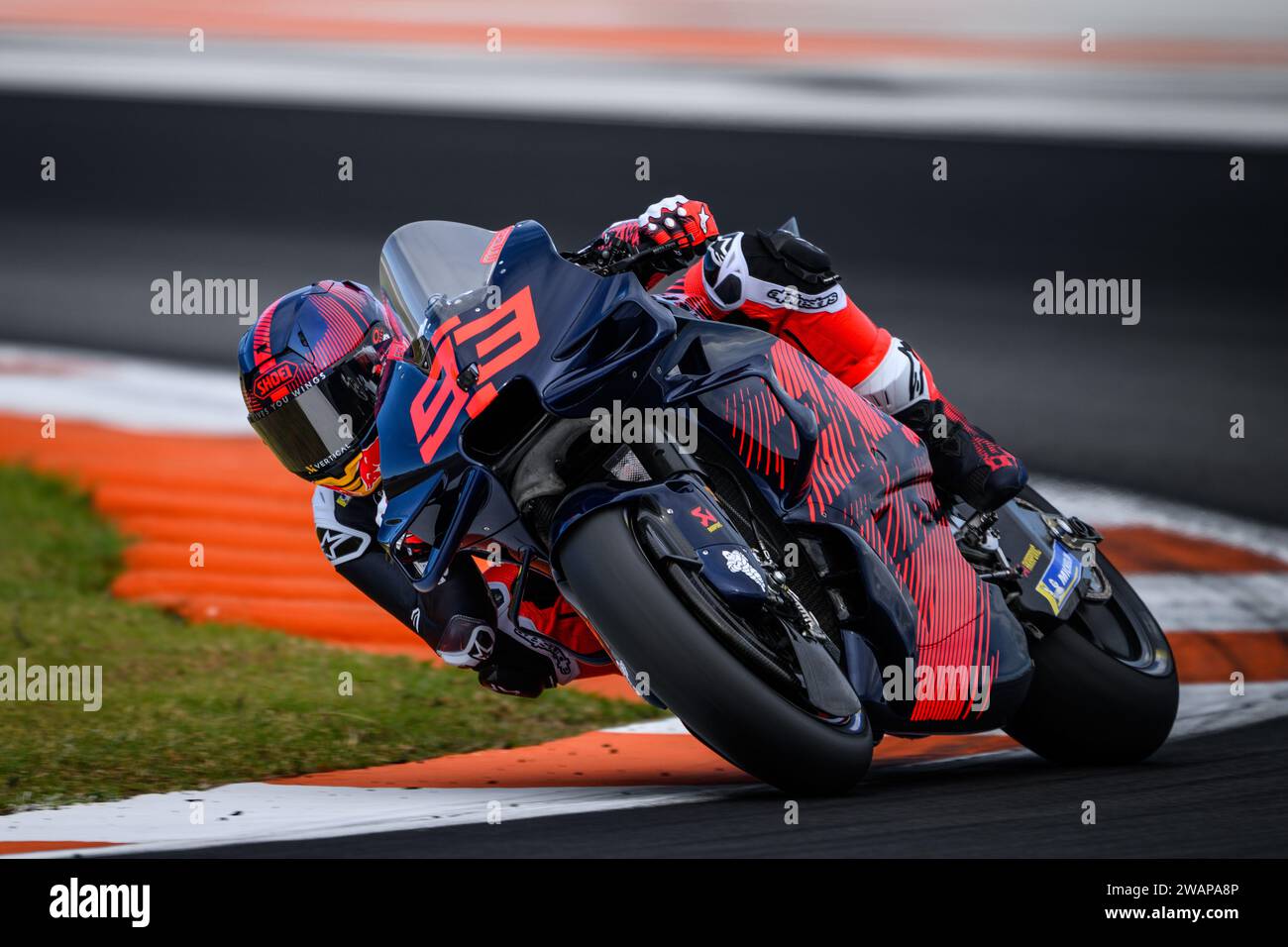Spanish MotoGP rider Marc Marquez training for the first time on the ...