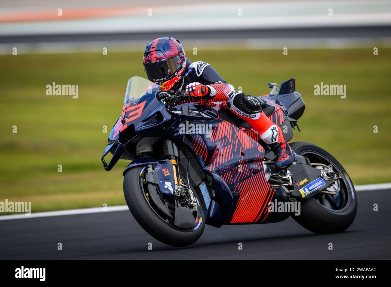 Spanish MotoGP rider Marc Marquez training for the first time on the ...