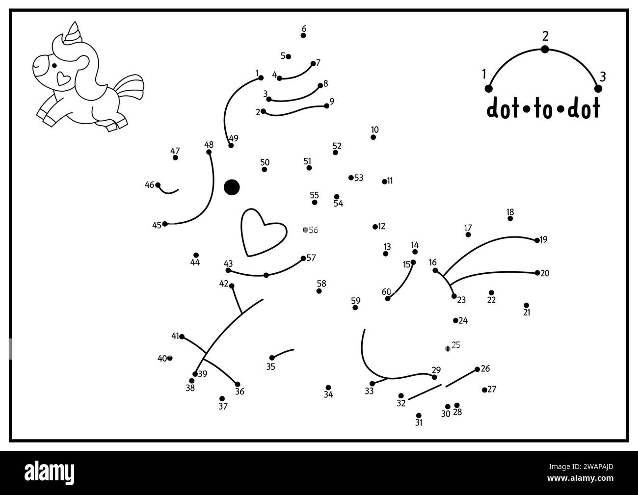 Vector Saint Valentine dot-to-dot and color activity with cute kawaii ...