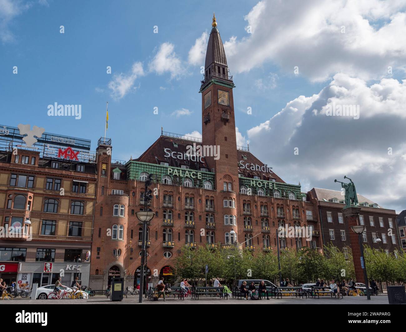 The Scandic Palace Hotel, Rådhuspladsen, Copenhagen, Denmark Stock ...