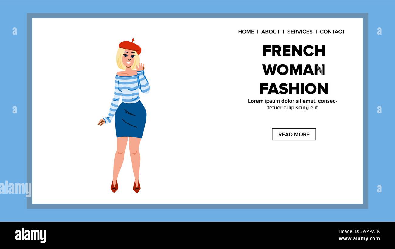 girl french woman fashion vector Stock Vector Image & Art - Alamy