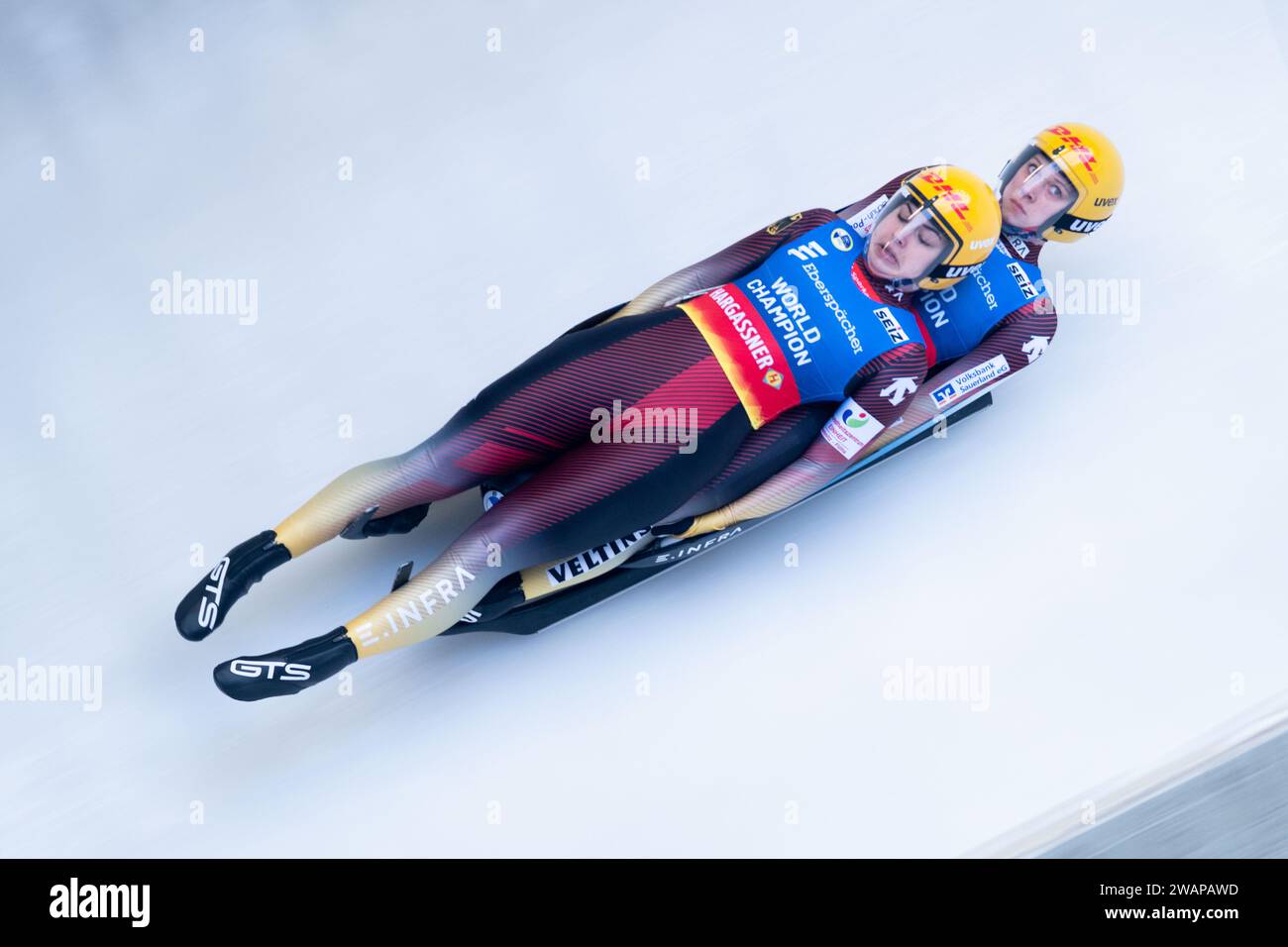 06 January 2024, North Rhine-Westphalia, Winterberg: Luge: World Cup ...