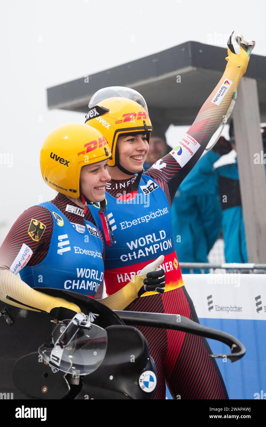 06 January 2024, North Rhine-Westphalia, Winterberg: Luge: World Cup ...