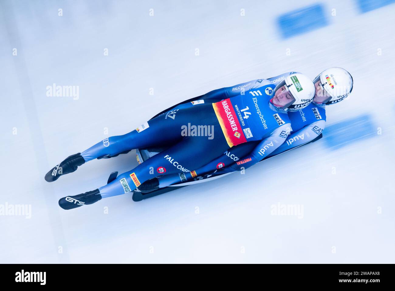 06 January 2024, North Rhine-Westphalia, Winterberg: Luge: World Cup ...