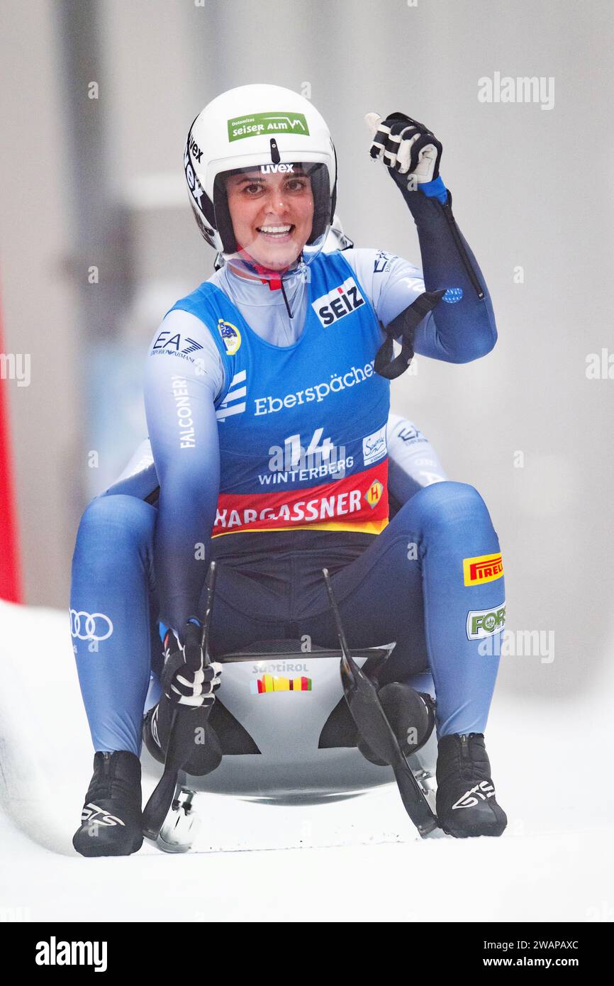 06 January 2024, North Rhine-Westphalia, Winterberg: Luge: World Cup ...