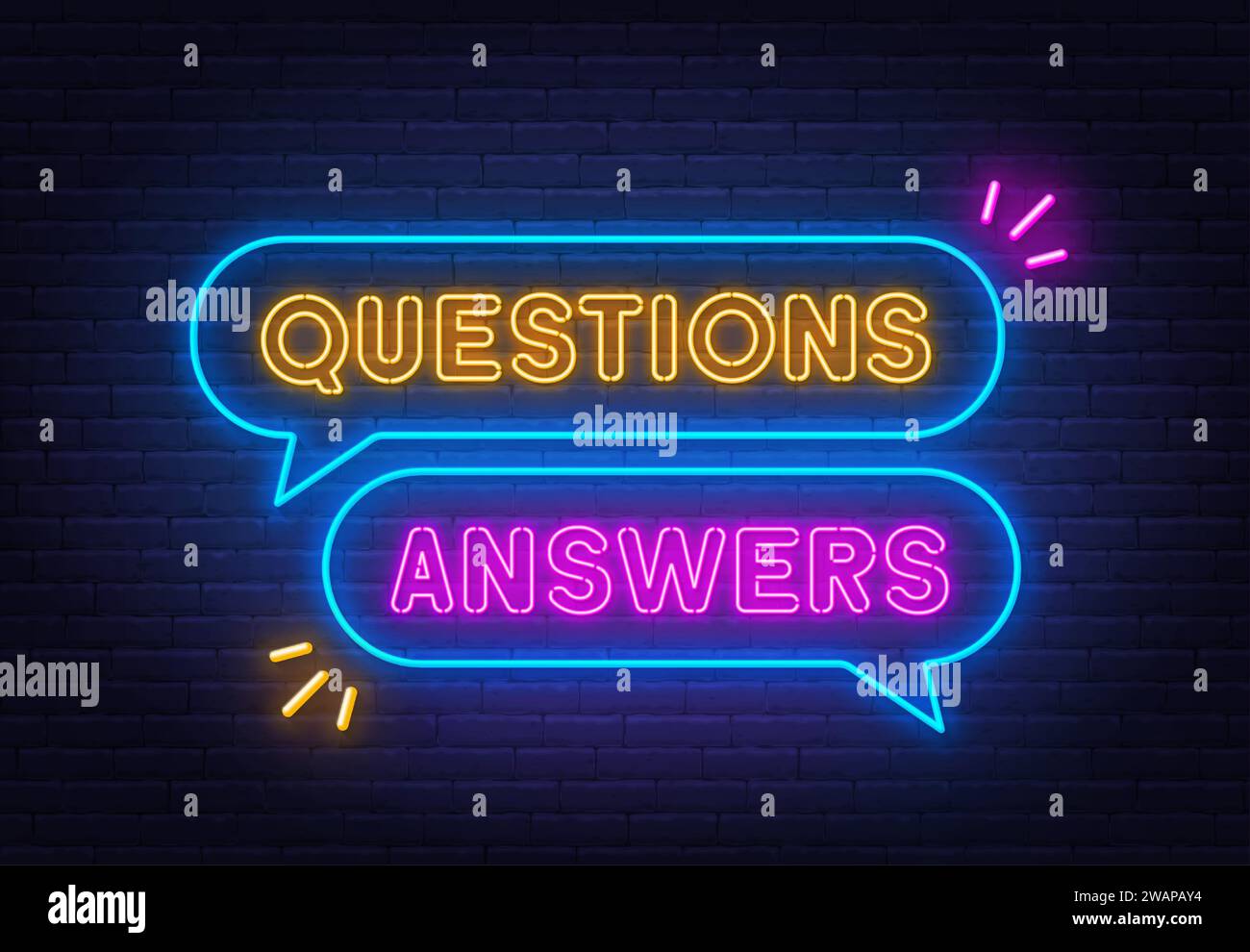 Questions and answers logo Stock Vector Images - Alamy