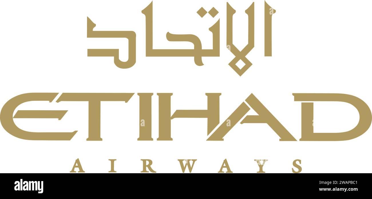 Etihad Airways logo in Vector Stock Vector Image & Art - Alamy