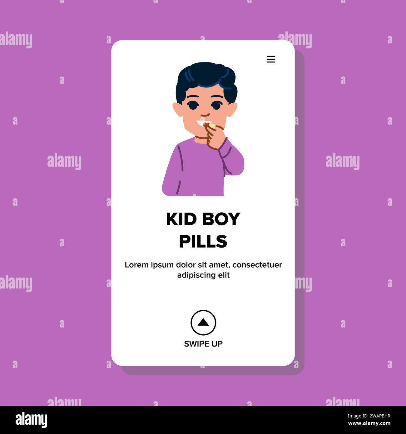 Child medicine pills Stock Vector Images - Alamy