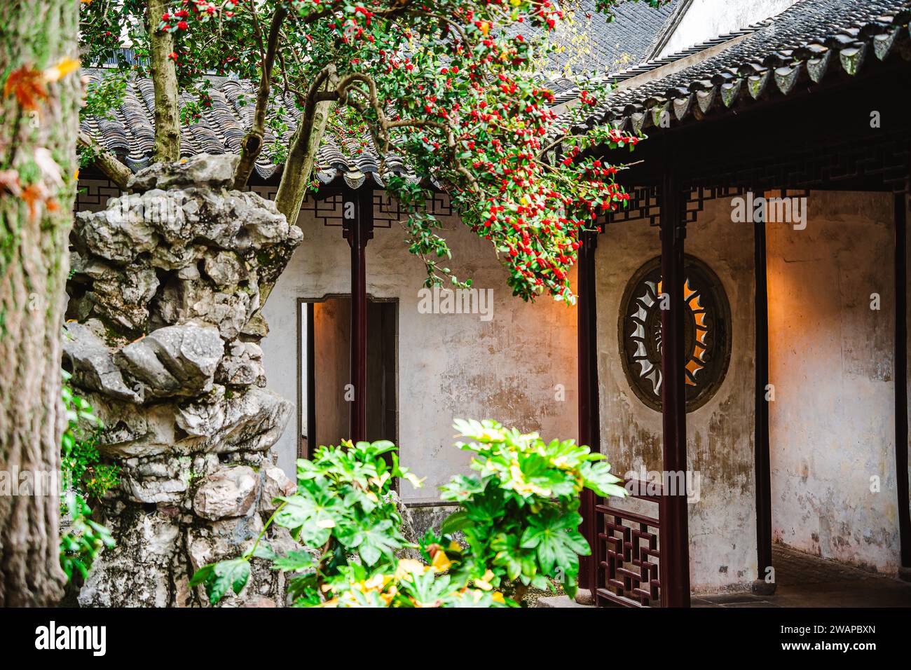 Couple's retreat garden, Suzhou, China Stock Photo - Alamy