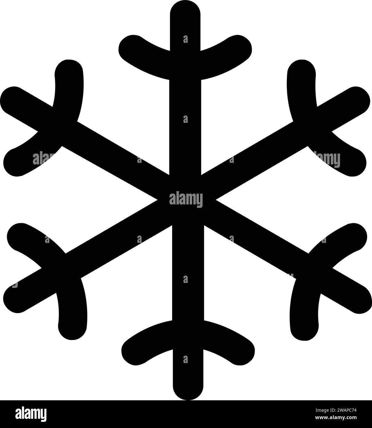 Snowflake icon in vector | snow icon, snow sign Stock Vector Image ...
