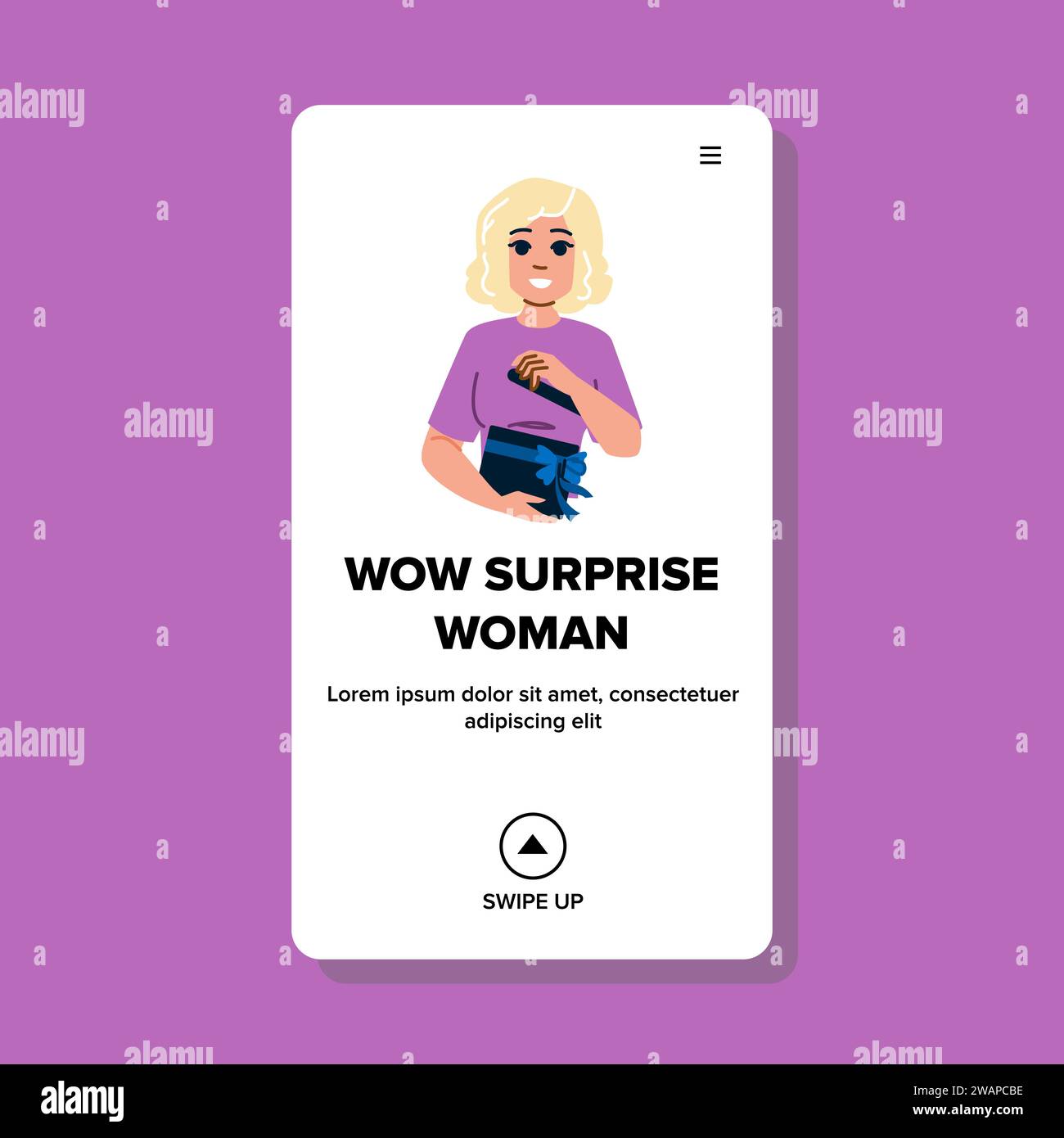 face wow surprise woman vector Stock Vector Image & Art - Alamy