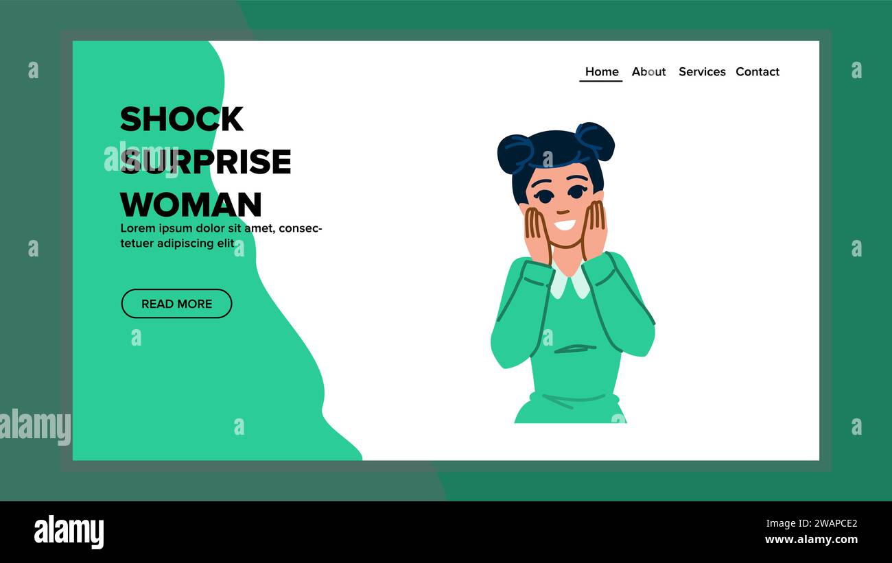 person shock surprise woman vector Stock Vector Image & Art - Alamy