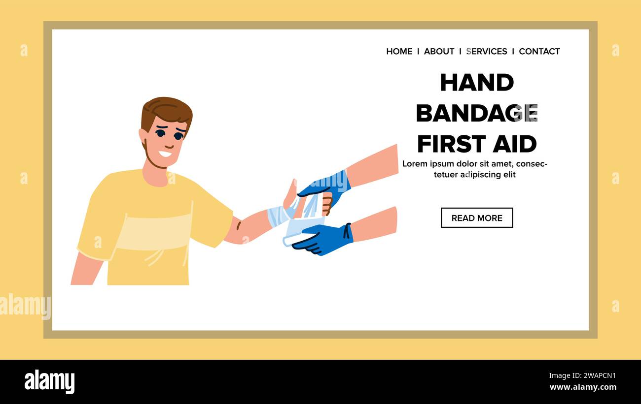 medicine hand bandage first aid vector Stock Vector Image & Art - Alamy